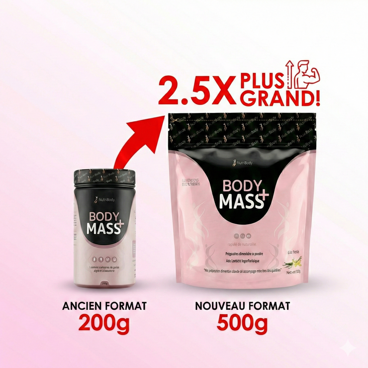 Body Mass+ GRAND FORMAT 500 gramme. – NutriBody
